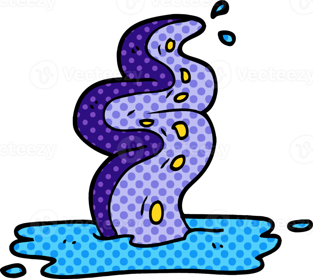Cartoon Doodle Spooky Tentacle 41024779 Png