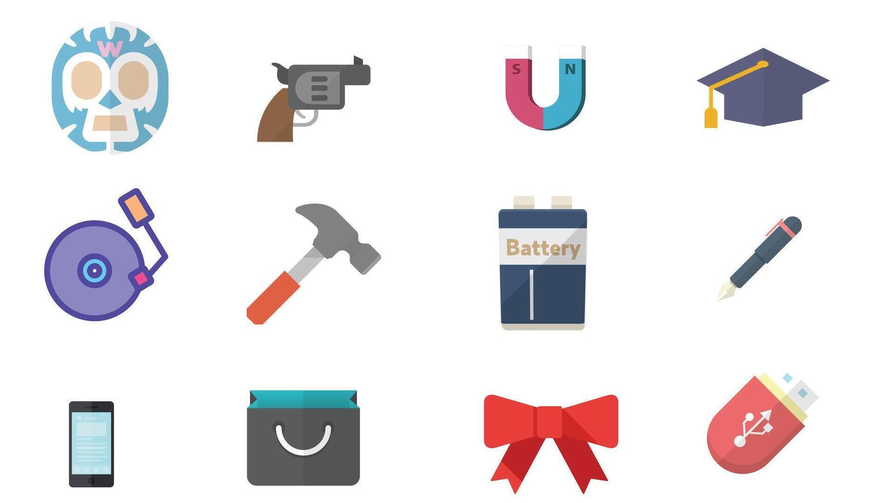 Abstract icon set vector illustration 41029093 Vector Art at Vecteezy