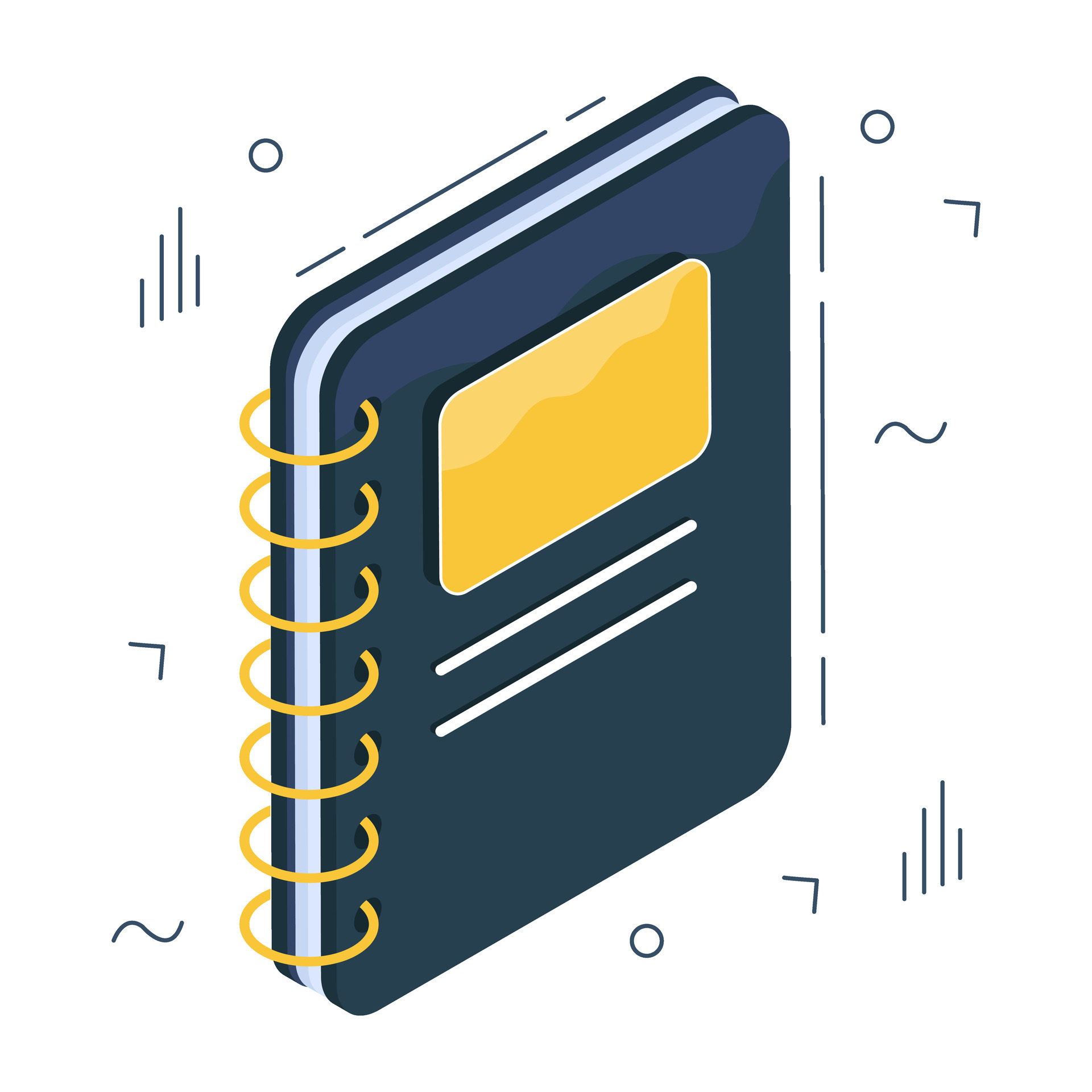 Conceptual Isometric Design Icon Of Notebook 41029292 Vector Art At