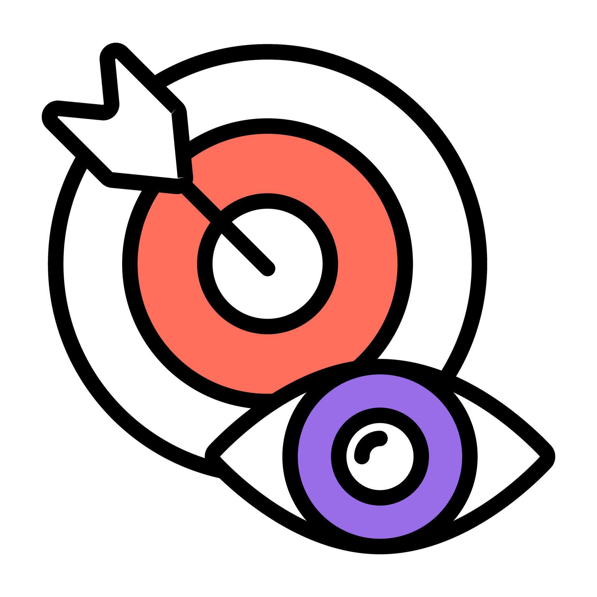 A Trendy Design Icon Of Target Monitoring 41030995 Vector Art At Vecteezy