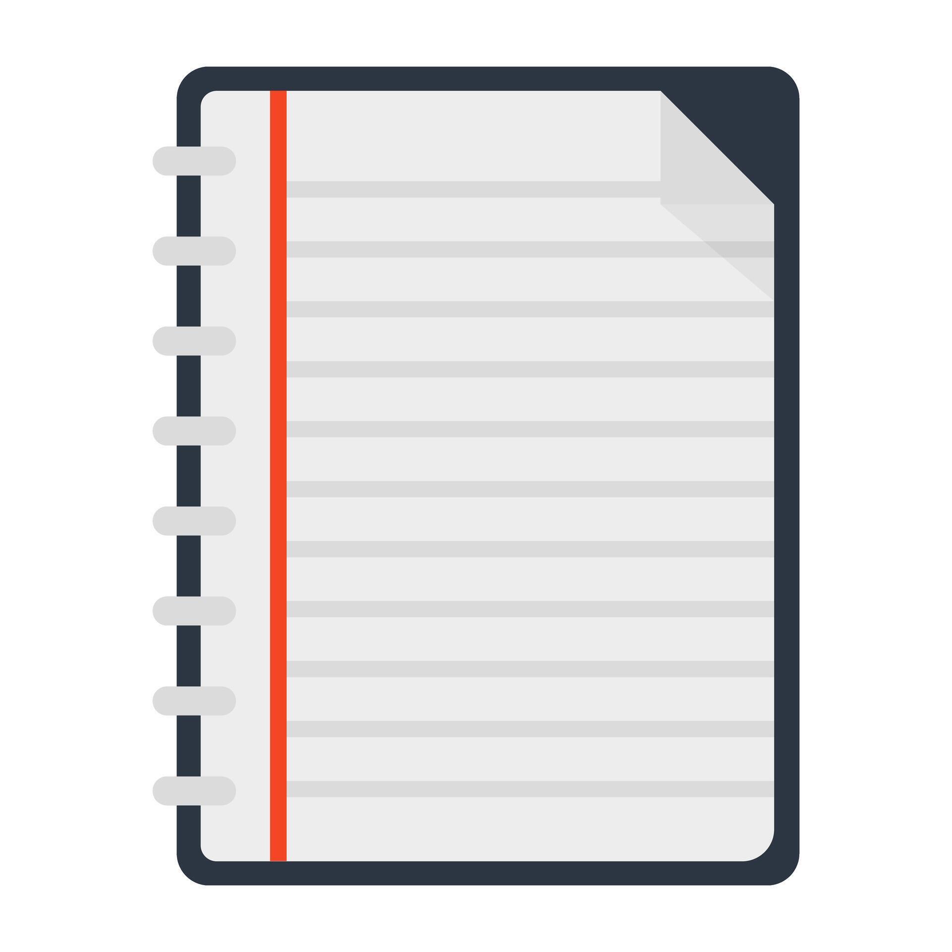 A modern style icon of notebook, editable flat design 41031765 Vector ...