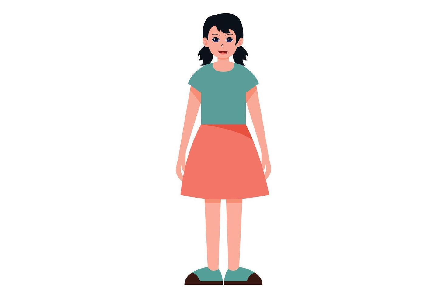 Young Girl Character Design Illustration 41032527 Vector Art At Vecteezy