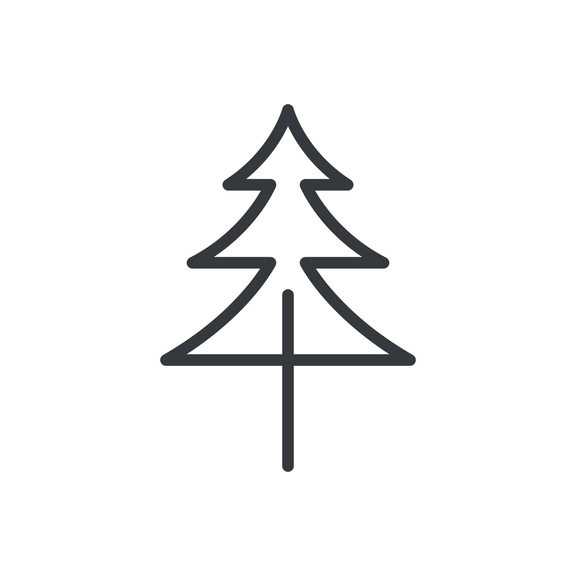 Tree Icon vector art isolated on white background 41032910 Vector Art ...