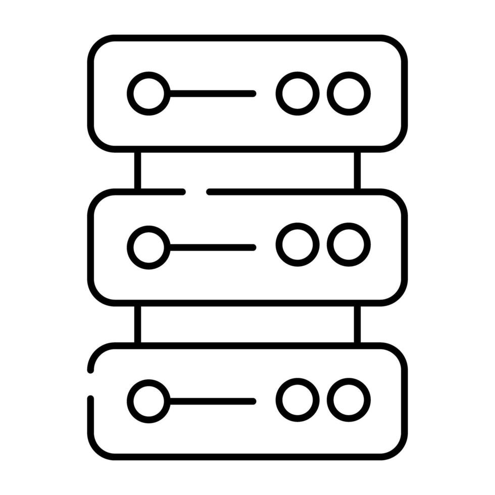 An Editable Design Icon Of Data Server Rack 41033380 Vector Art At Vecteezy