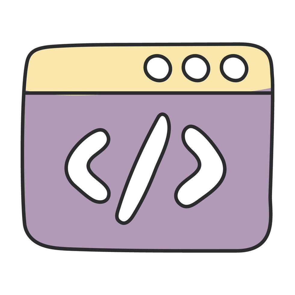 Unique design icon of web coding 41033447 Vector Art at Vecteezy