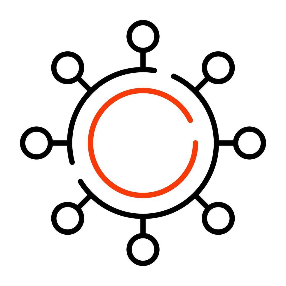 Nodes icon in linear design 41036435 Vector Art at Vecteezy Nodes icon in linear design 41036435 Vector Art at Vecteezy