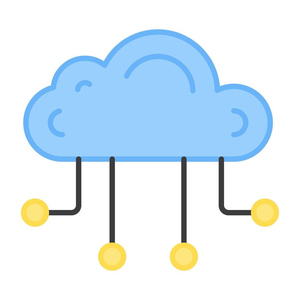 An icon design of cloud network 41038179 Vector Art at Vecteezy