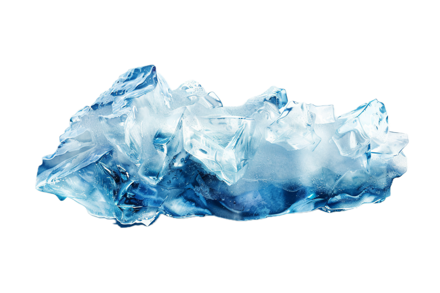 AI generated Blue Ice Chunk png 41042634 PNG
