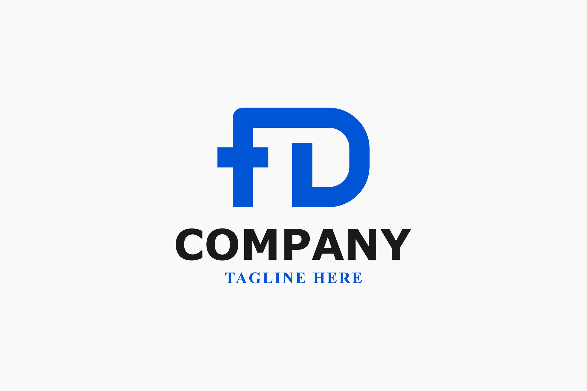 letter f and d monogram modern logo 41054957 Vector Art at Vecteezy