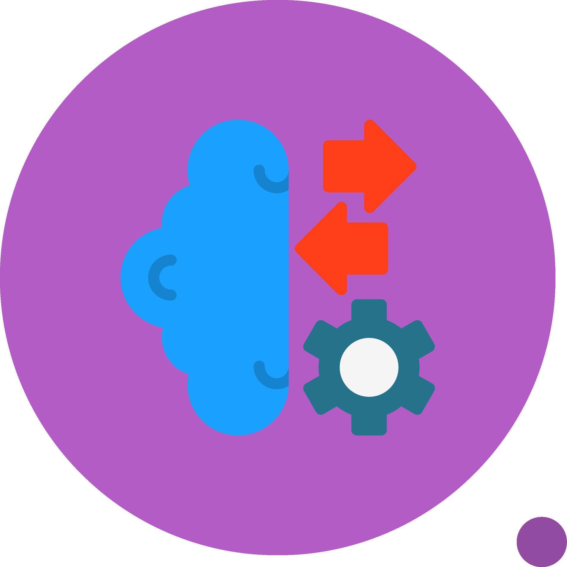 Self-optimizing Systems Flat Shadow Icon 41058331 Vector Art at Vecteezy