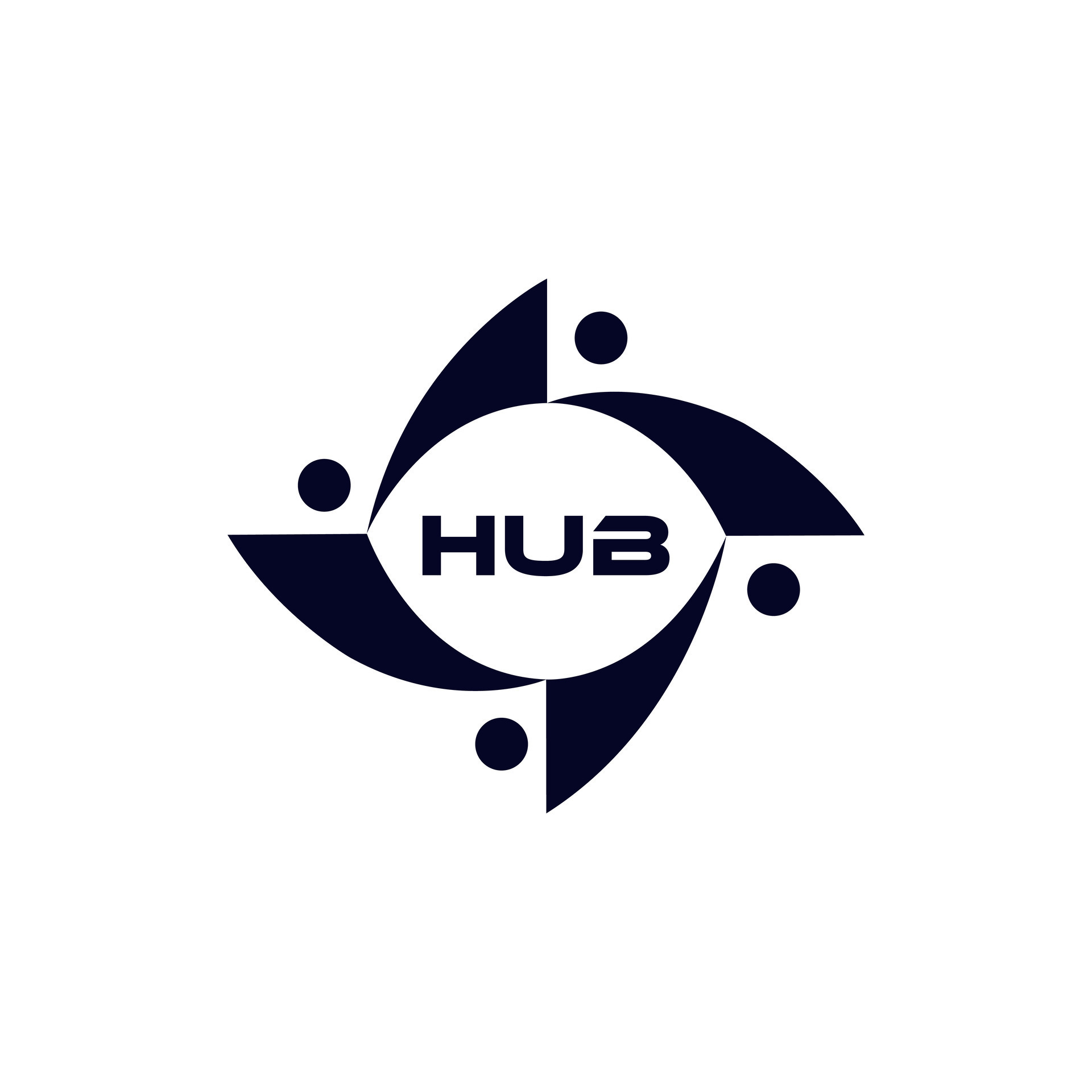 HUB Abstract People symbol, H U B Letter logo . togetherness and community concept design ...