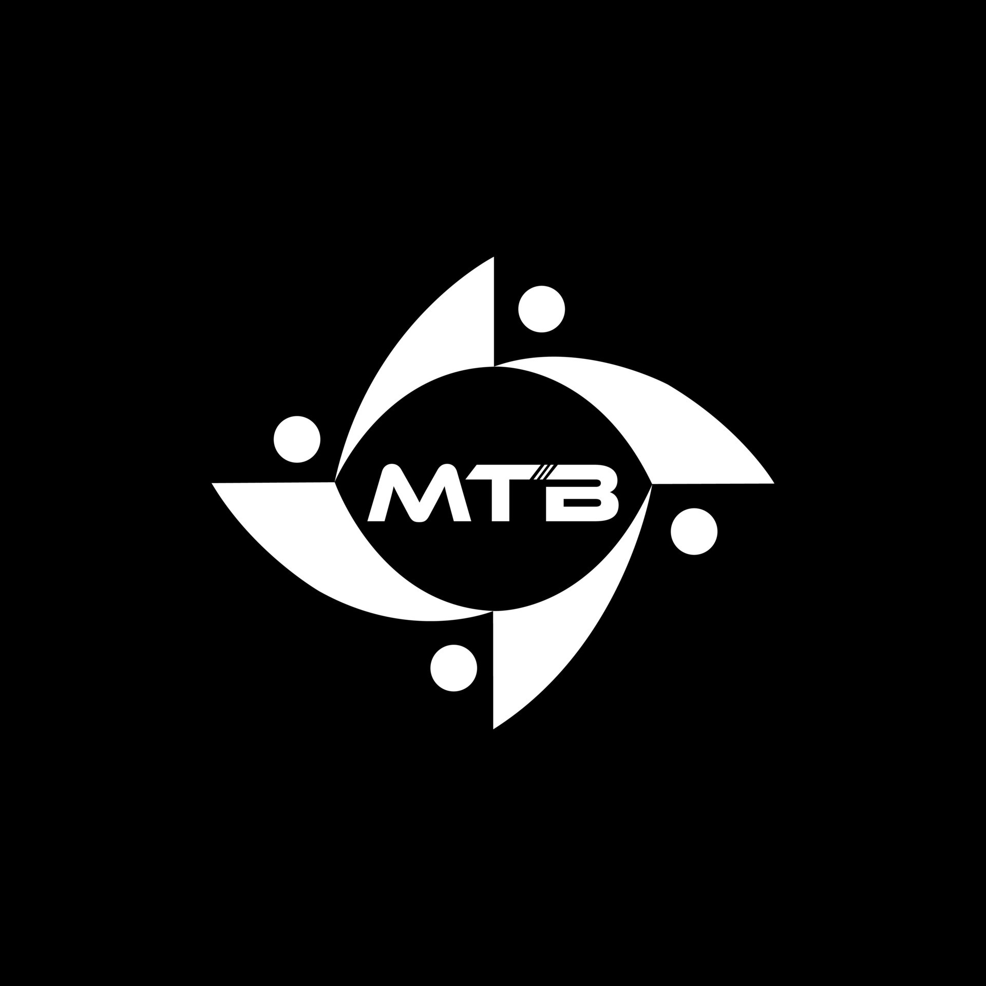 MTB logo. M T B design. White MTB letter. MTB, M T B letter logo design. Initial letter MTB ...