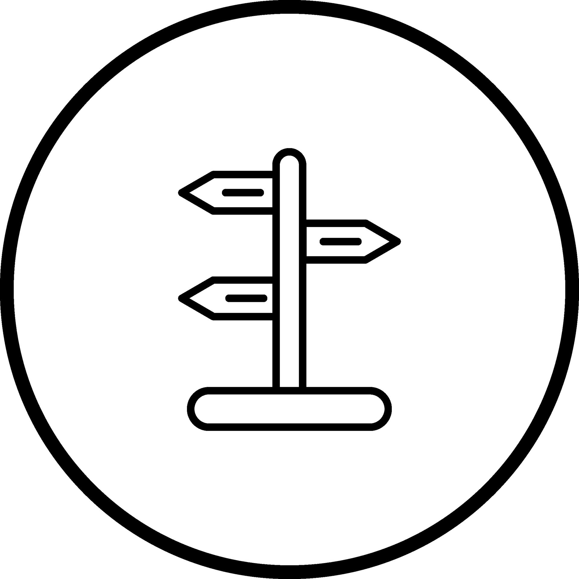 Signpost Vector Icon 41065875 Vector Art At Vecteezy
