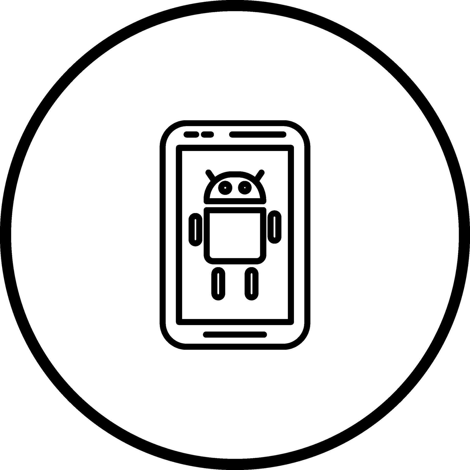 Android Vector Icon 41065975 Vector Art at Vecteezy