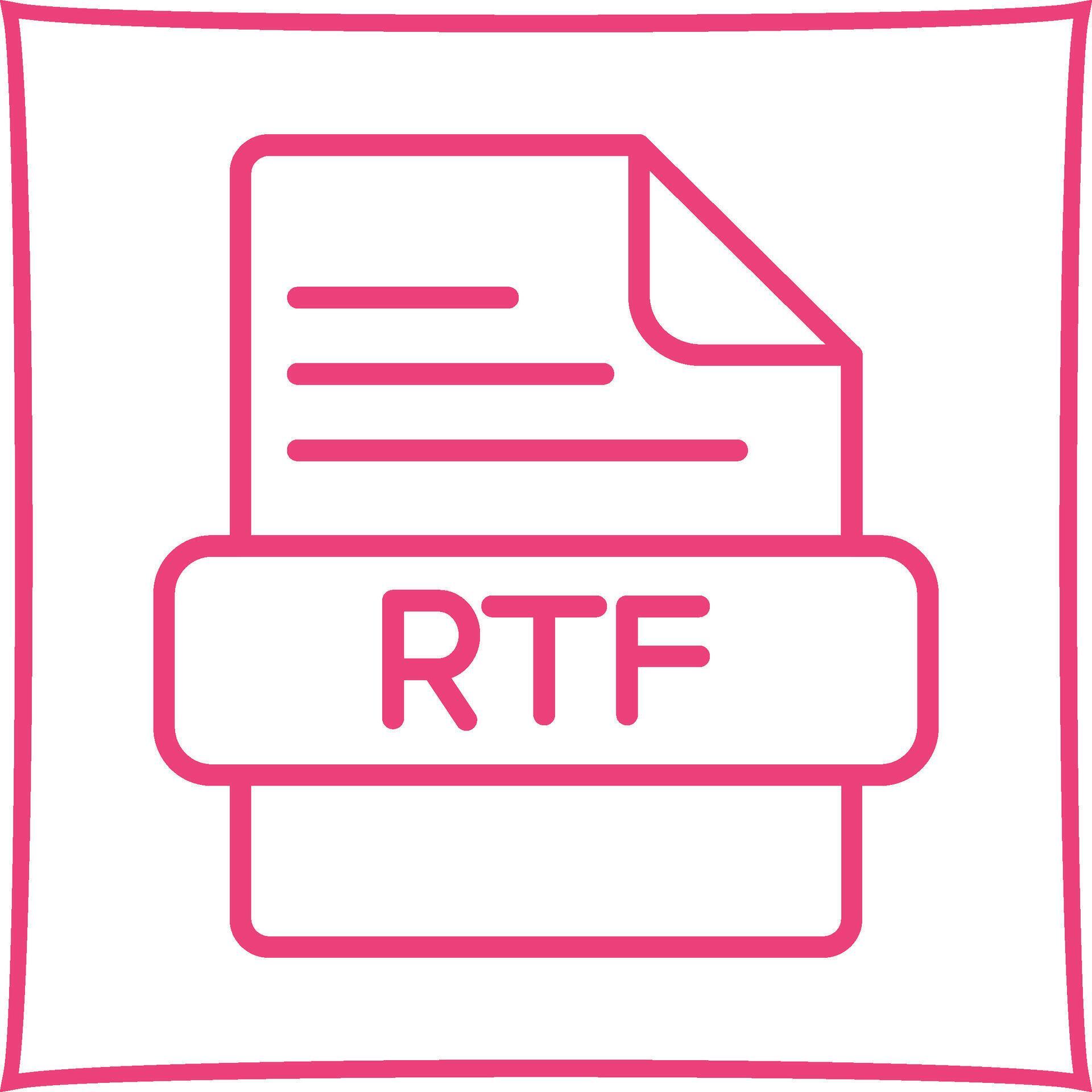 RTF Vector Icon 41074005 Vector Art at Vecteezy