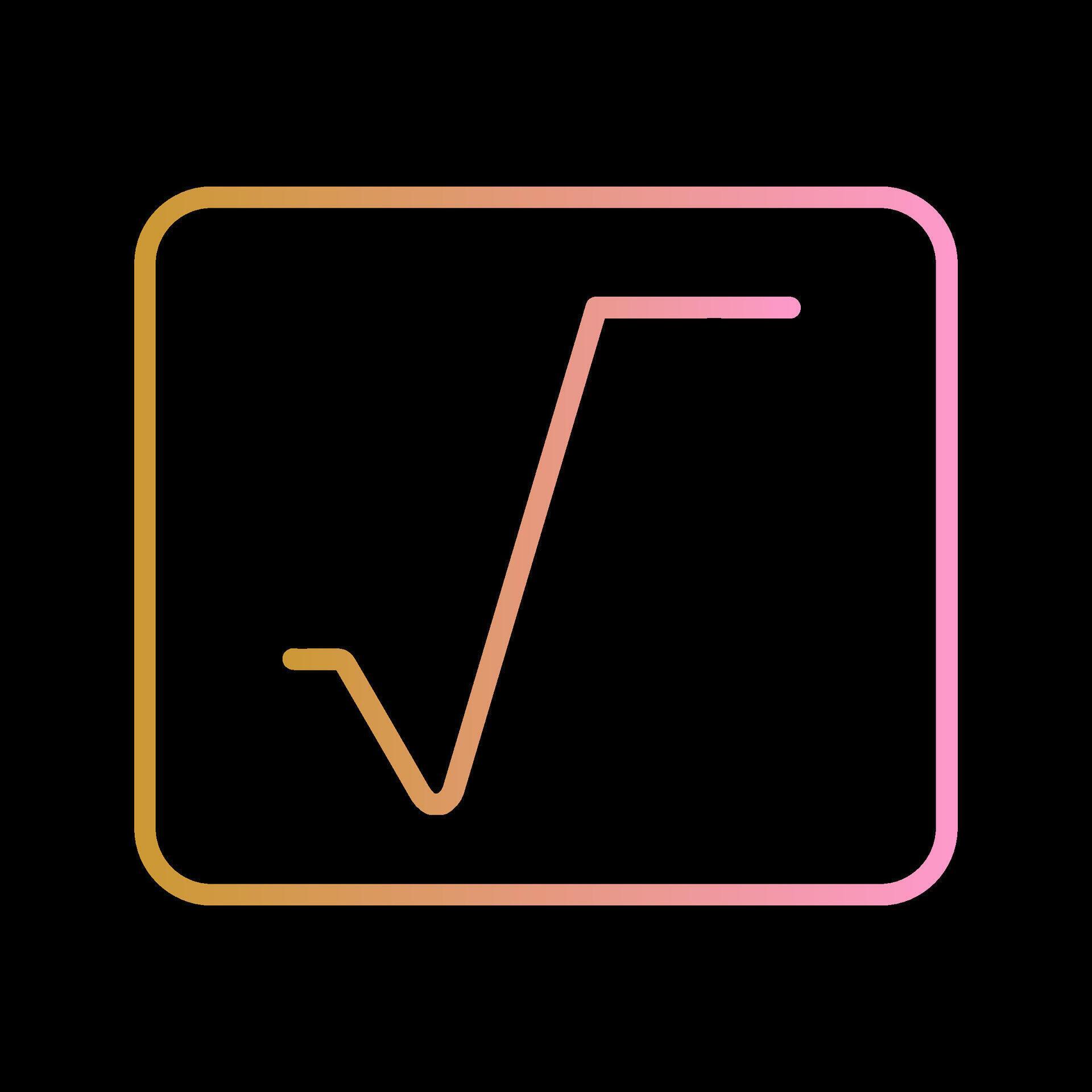 Square Root Vector Icon 41084313 Vector Art at Vecteezy