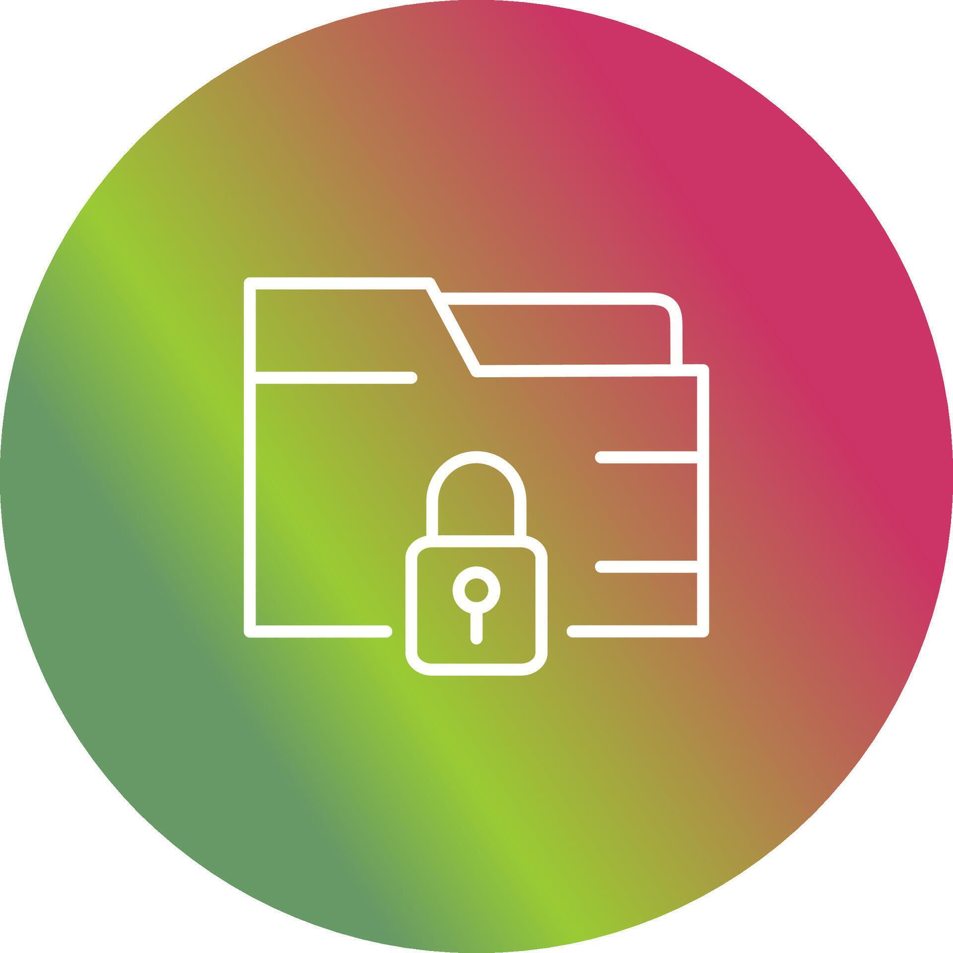 Secure Folder Vector Icon 41093613 Vector Art at Vecteezy