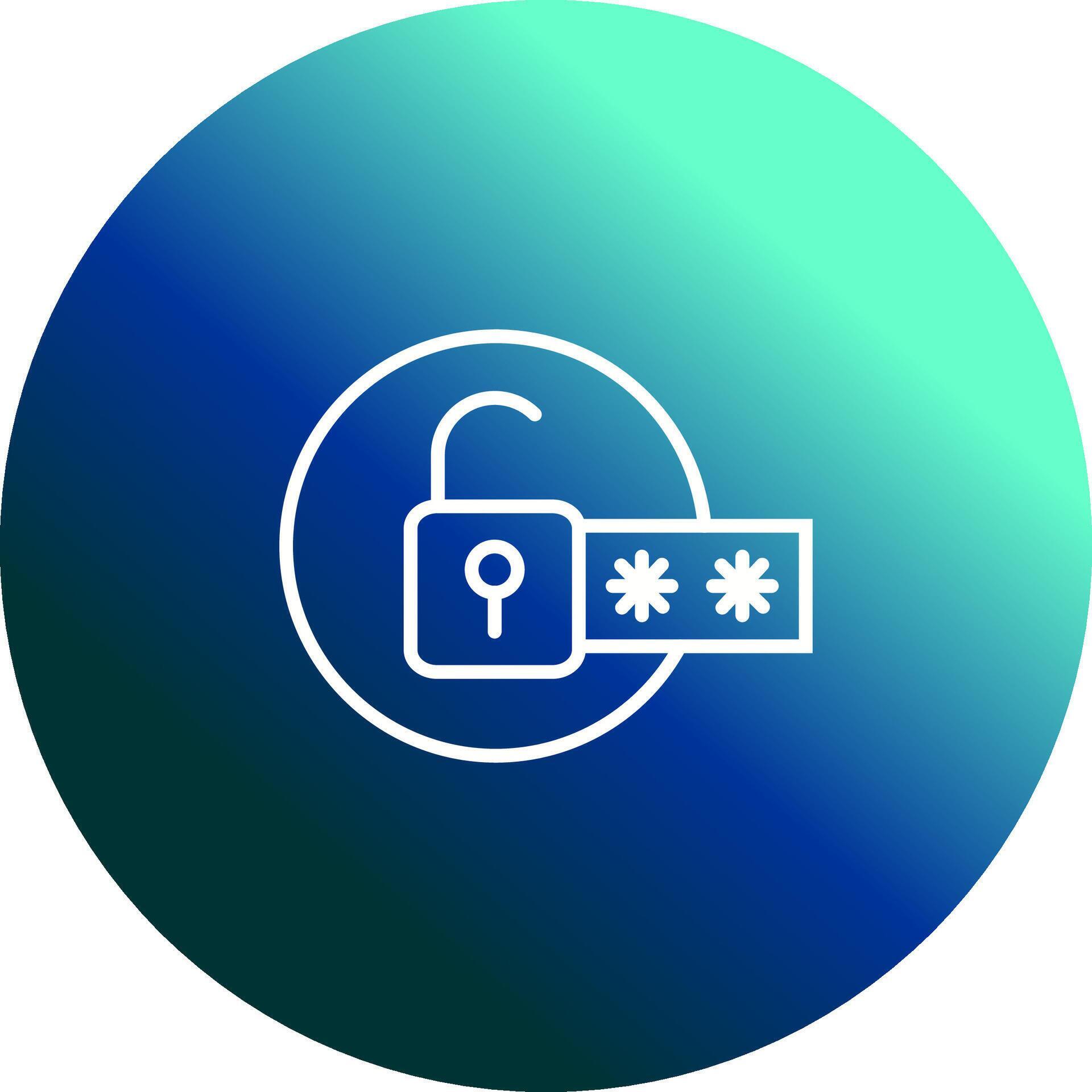 Passcode Lock I Vector Icon 41094169 Vector Art at Vecteezy