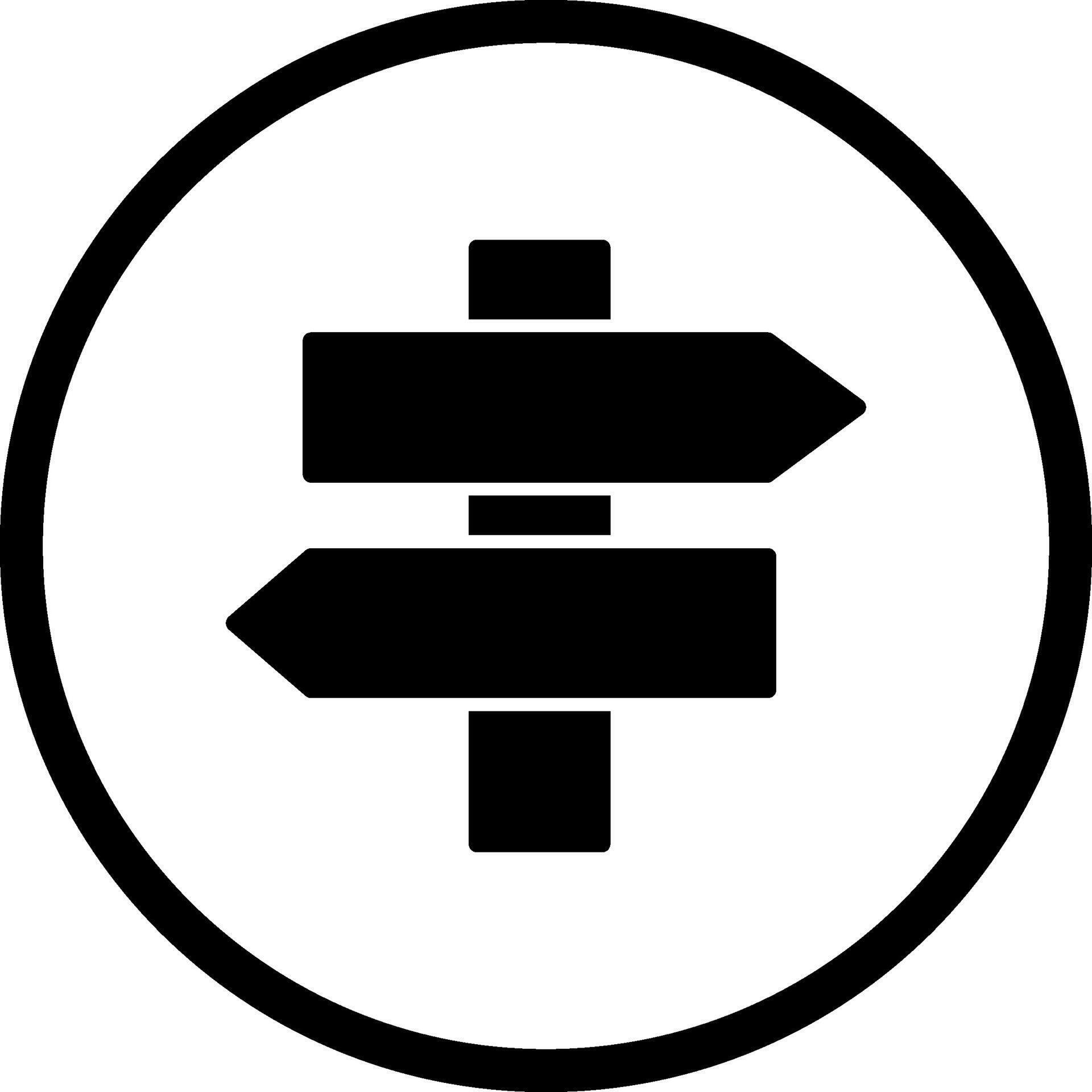 Signpost Vector Icon 41104000 Vector Art At Vecteezy