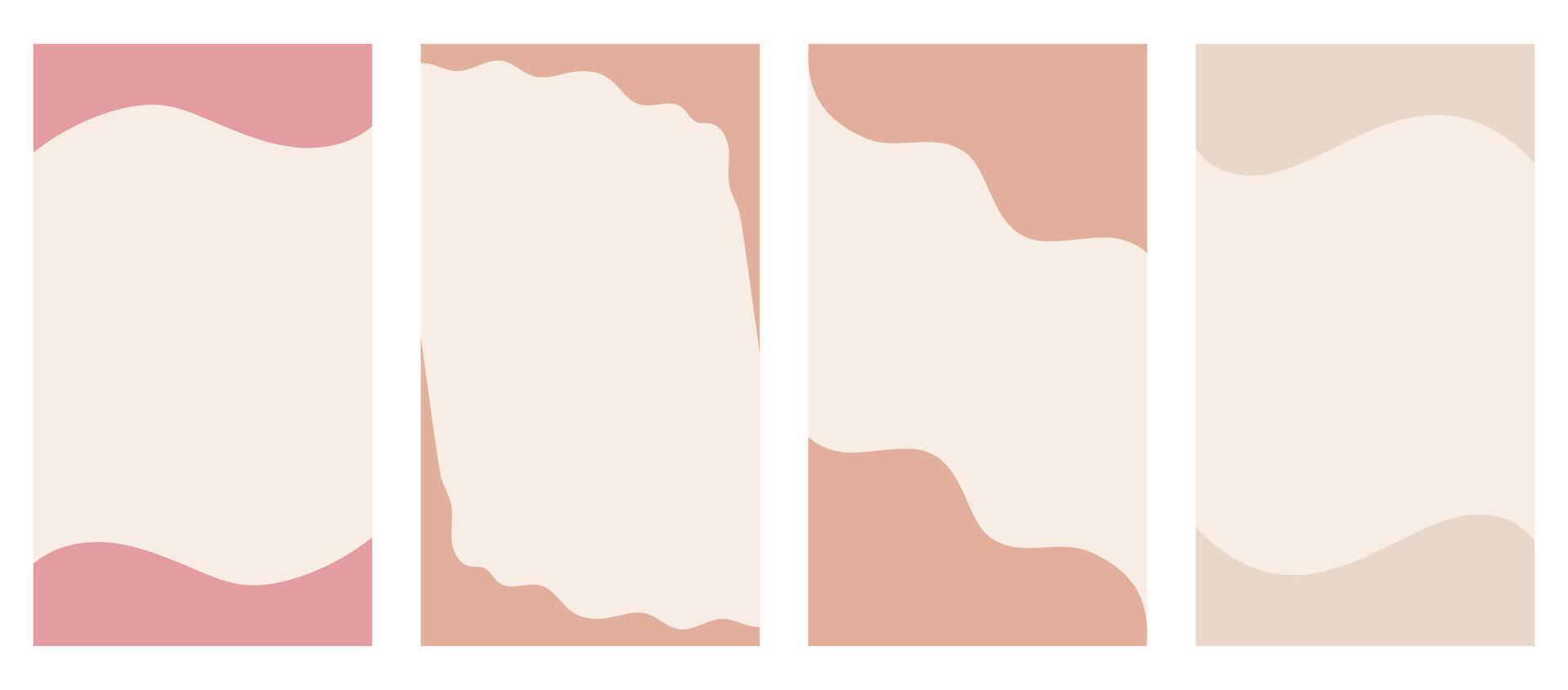 Collection Of Assorted Shapes Suitable For Headers And Footers In Vertical Stories Promo Site