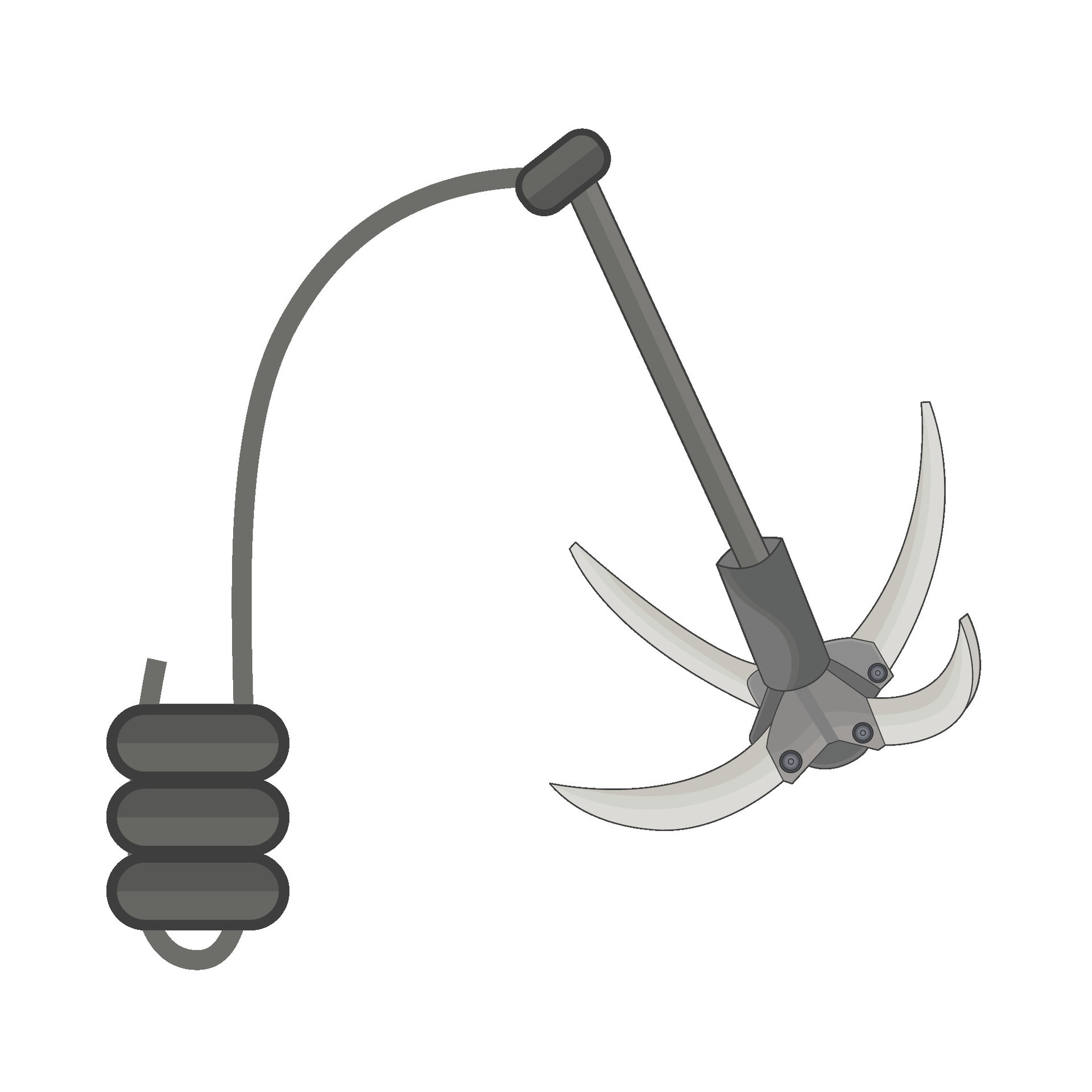 Illustration Of Grappling Hook 41144284 Vector Art At Vecteezy
