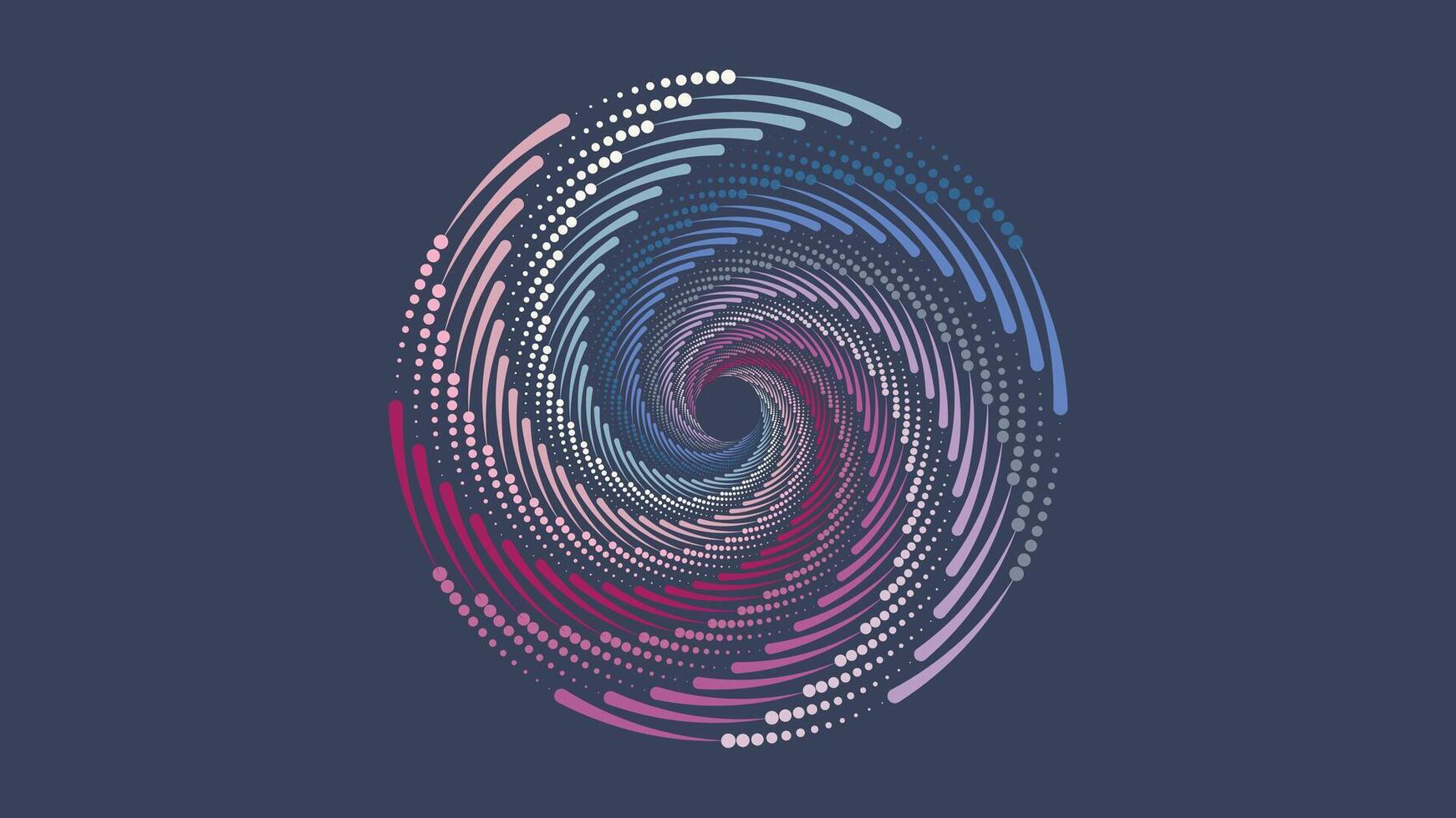 Abstract spiral round spinning vortex wavy line urgency data cycle background. 41145094 Vector ...