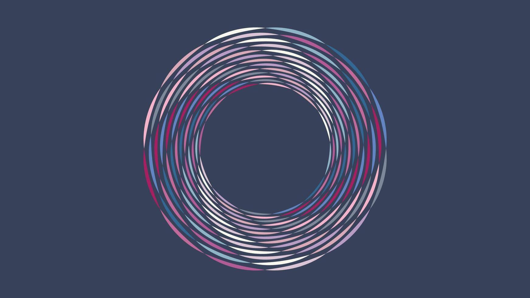 Abstract spiral round spinning vortex wavy line urgency data cycle background. 41145135 Vector ...