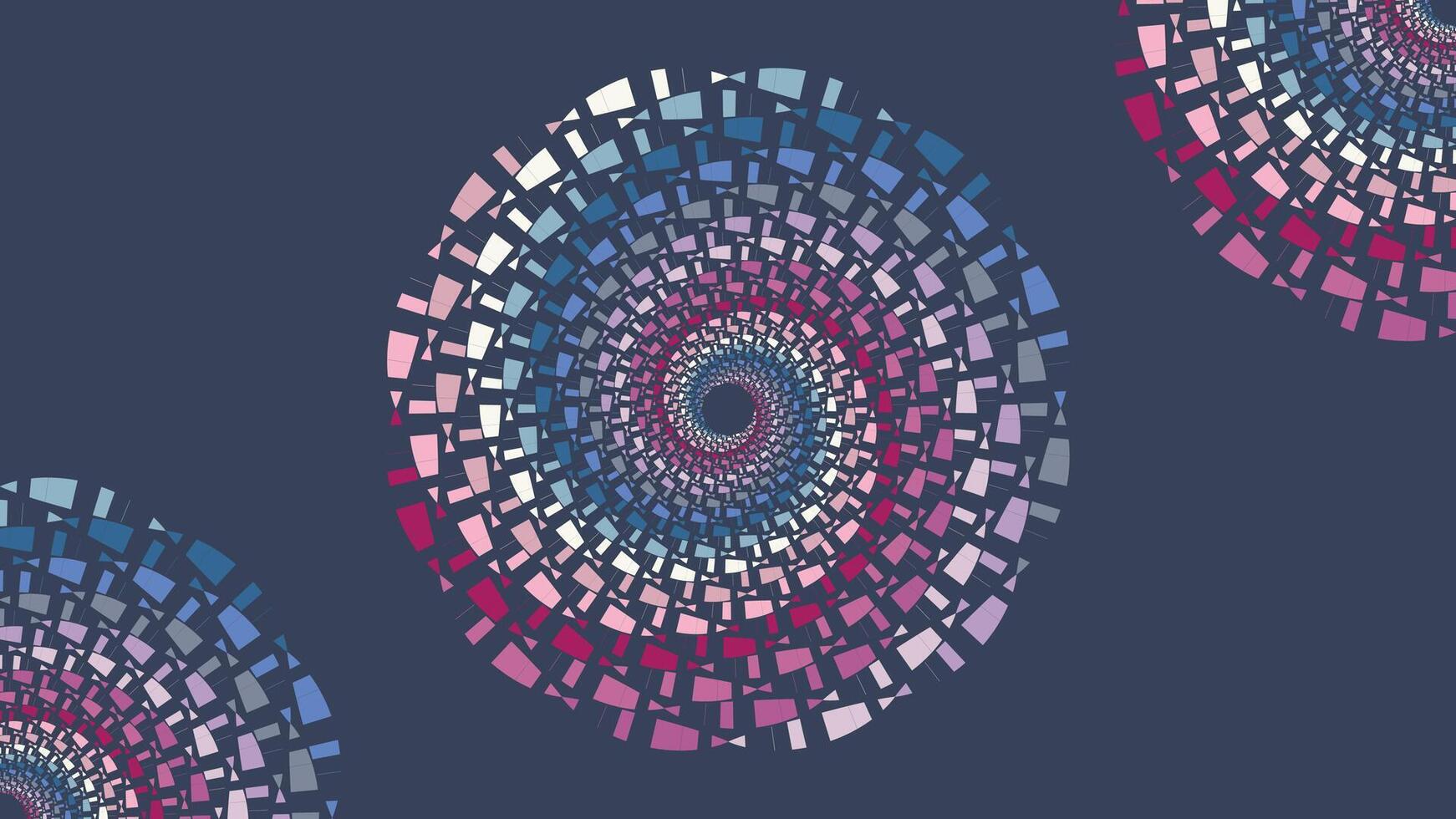 Abstract spiral round spinning vortex wavy line urgency data cycle background. 41145140 Vector ...