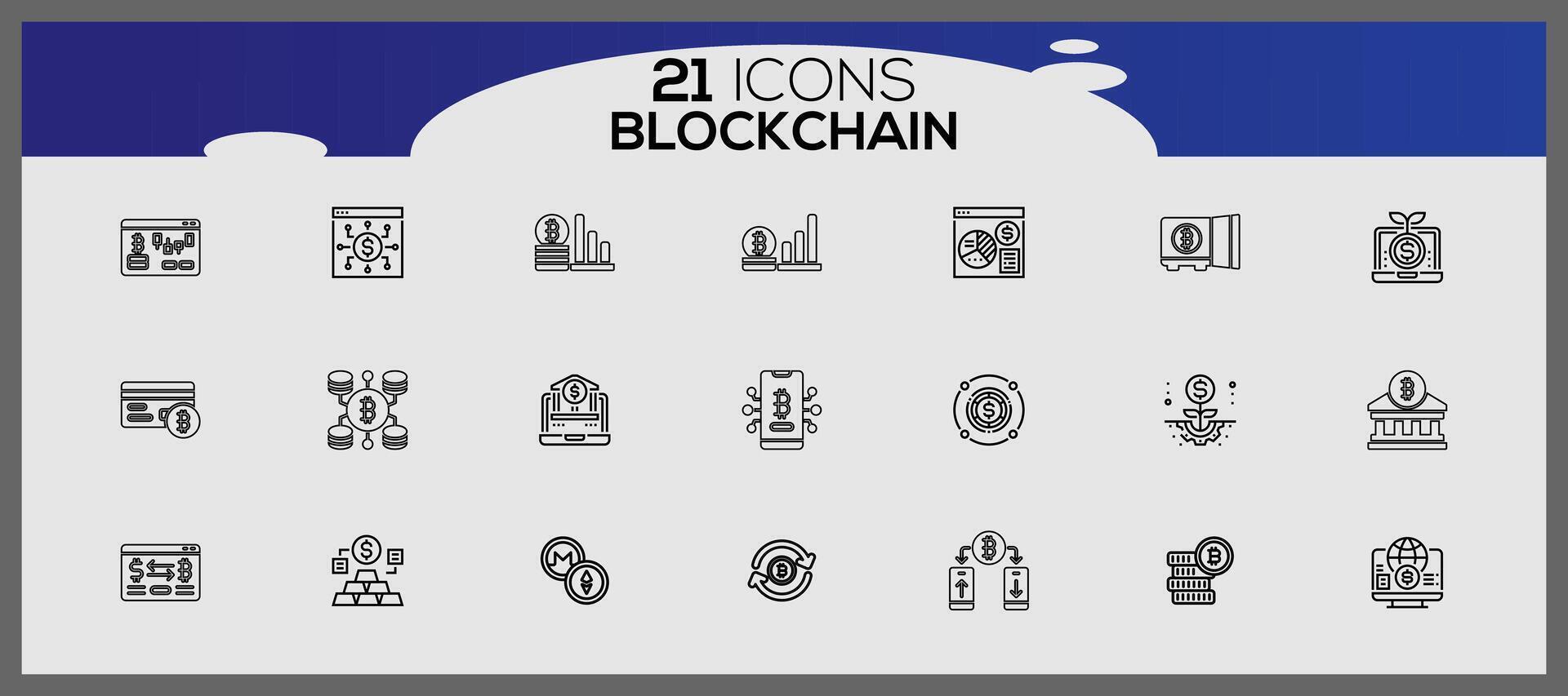 Cryptocurrency isometric icons set. Cryptocurrency icon elements set ...
