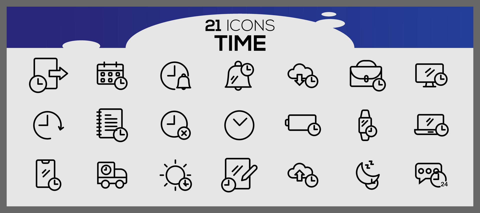 Time Icons Collection Watches Icon Set Clock Icons Set 41147156