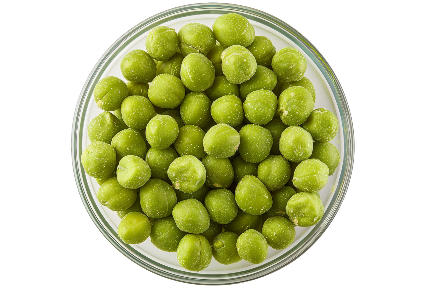 AI generated Fresh Green Peas in Glass Bowl png 41150148 PNG