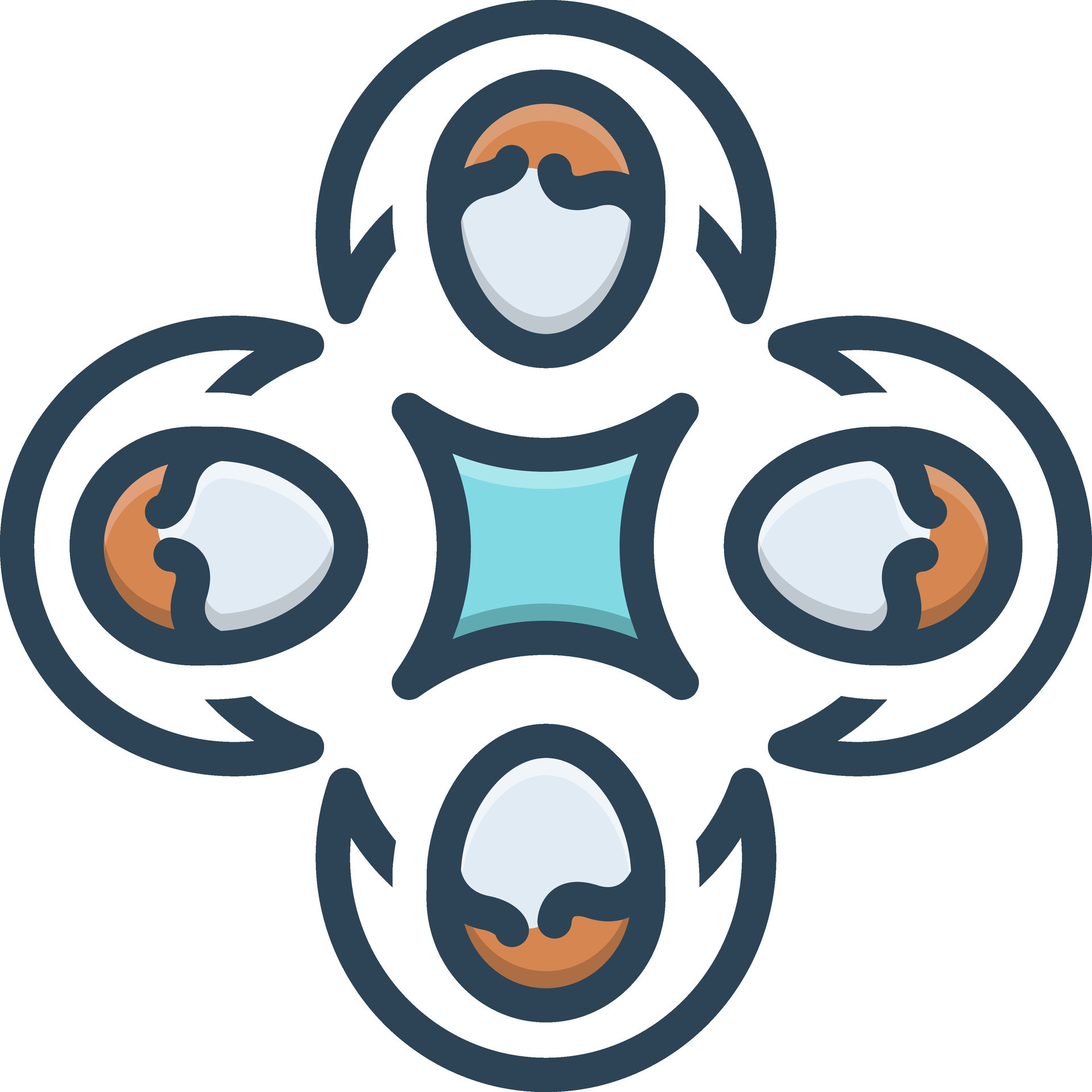 Vector color icon for community 41153041 Vector Art at Vecteezy