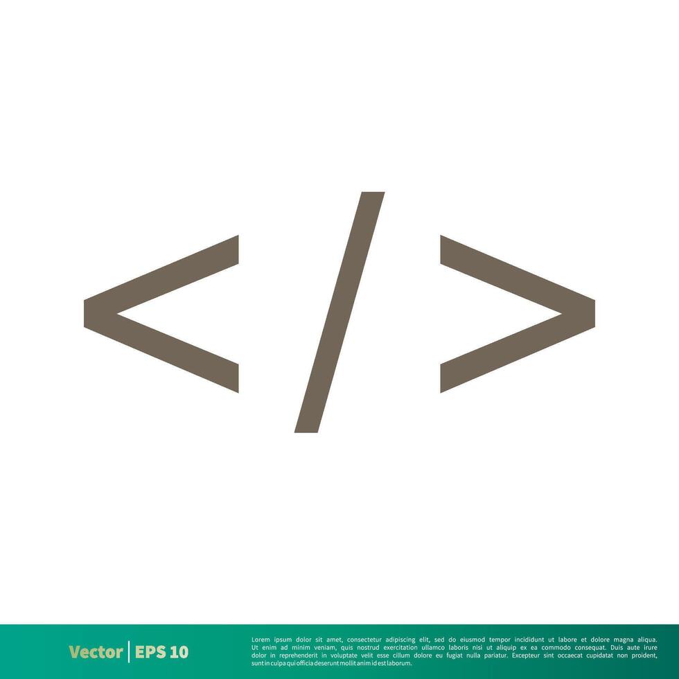 Coding Icon Vector Logo Template Illustration Design. Vector EPS 10 ...