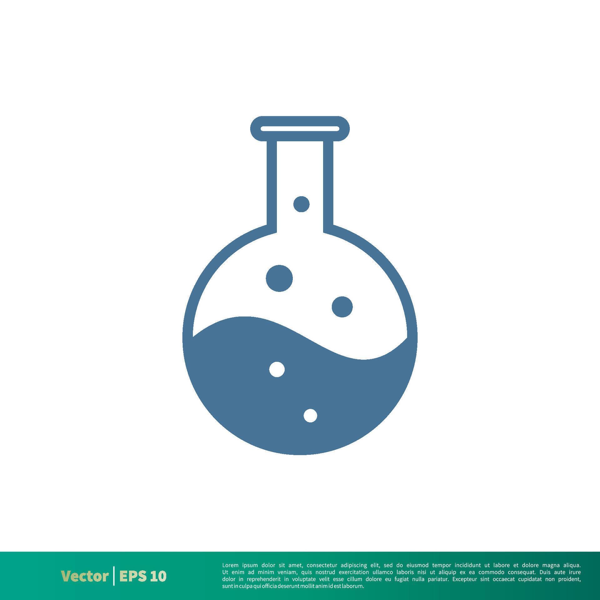 Flask Laboratory Glass Icon Vector Logo Template Illustration Design Vector Eps 10 41154630