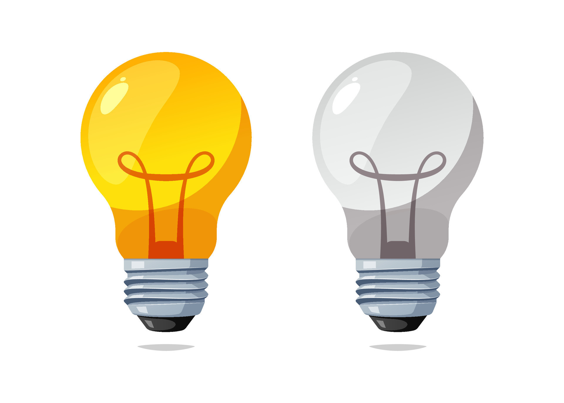 Light bulb vector isolated on white background. 41156376 Vector Art at Vecteezy