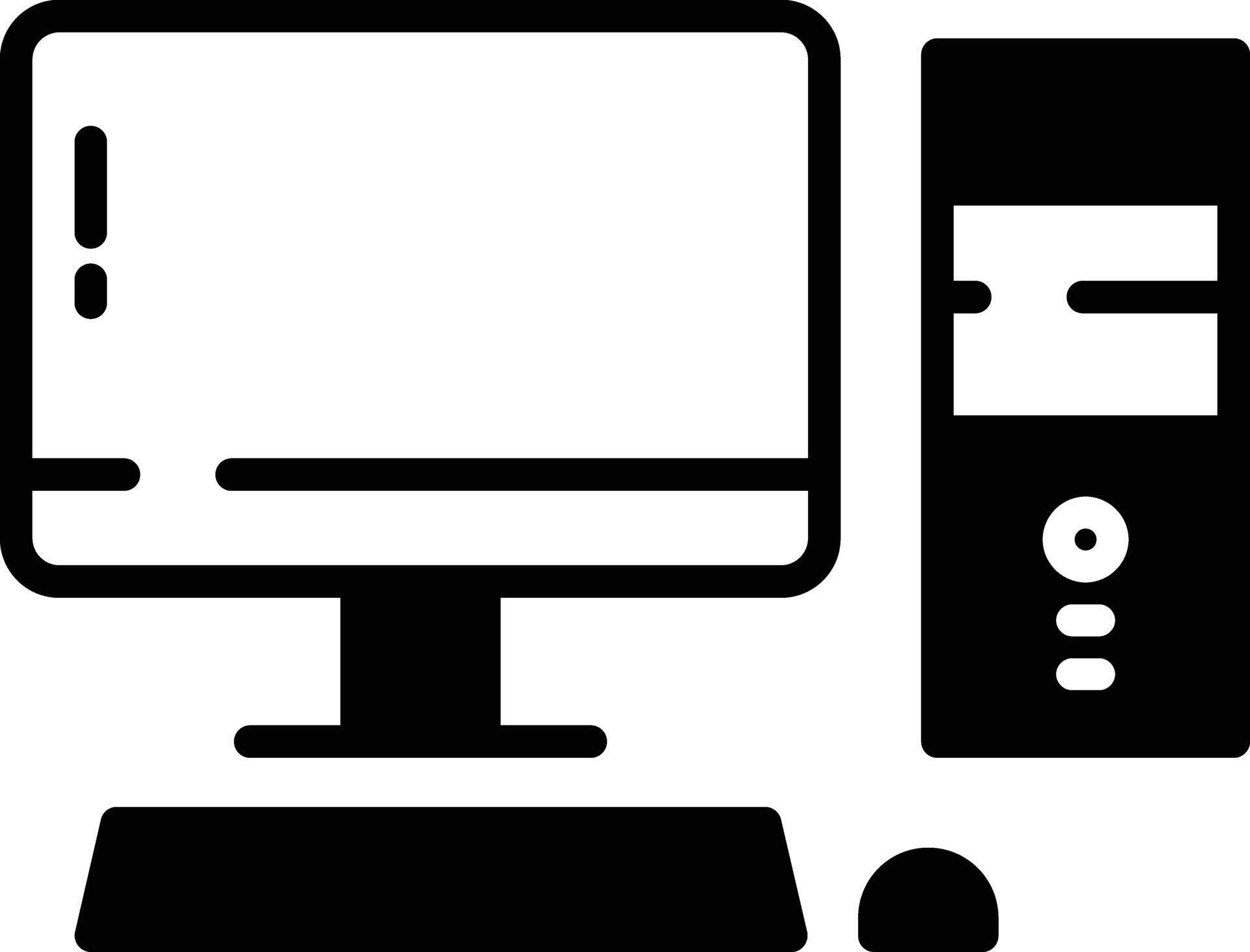 Computer glyph and line vector illustrations 41160101 Vector Art at ...