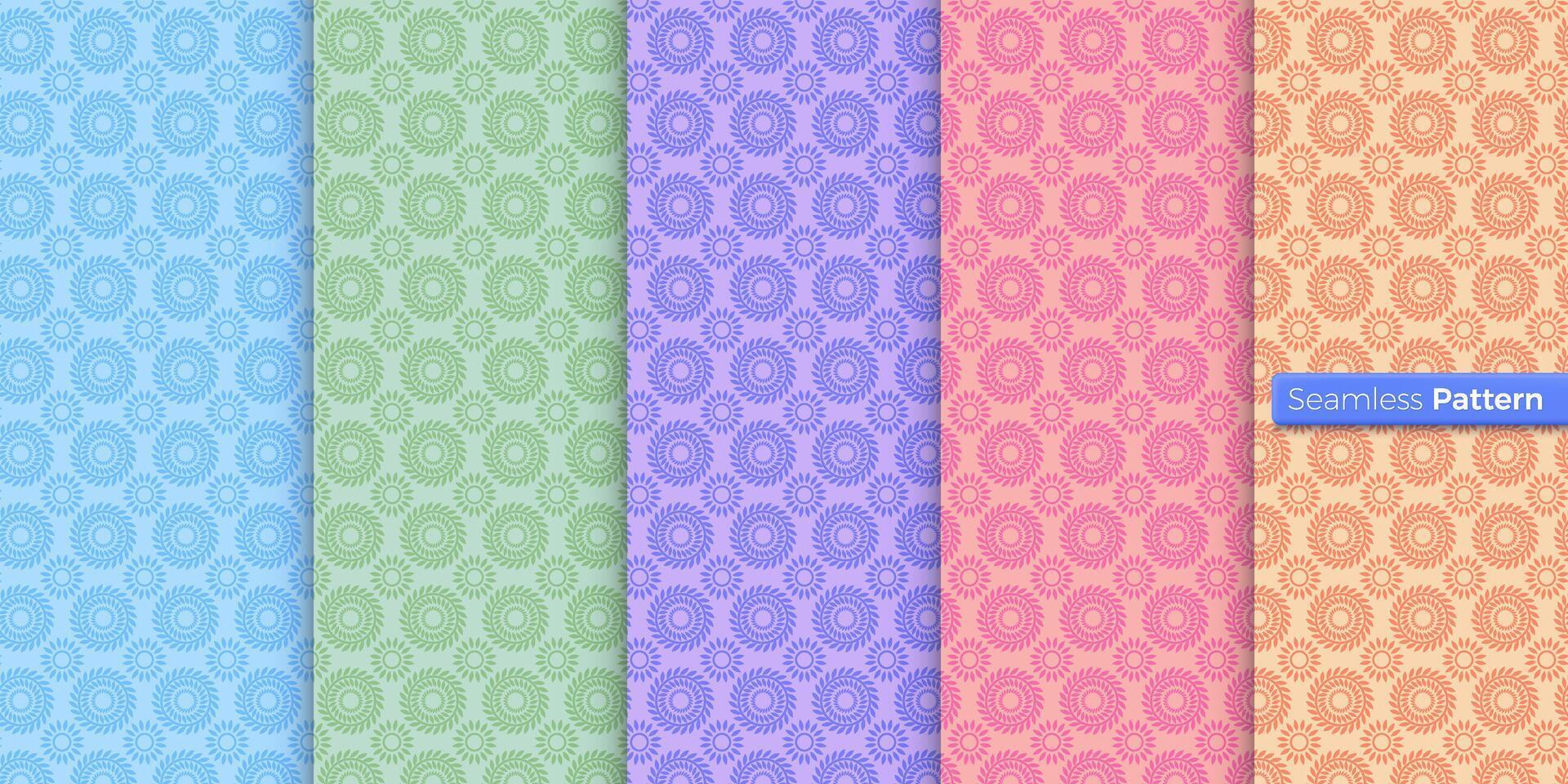 Abstract circle geometric pattern. rainbow background. contemporary art ...