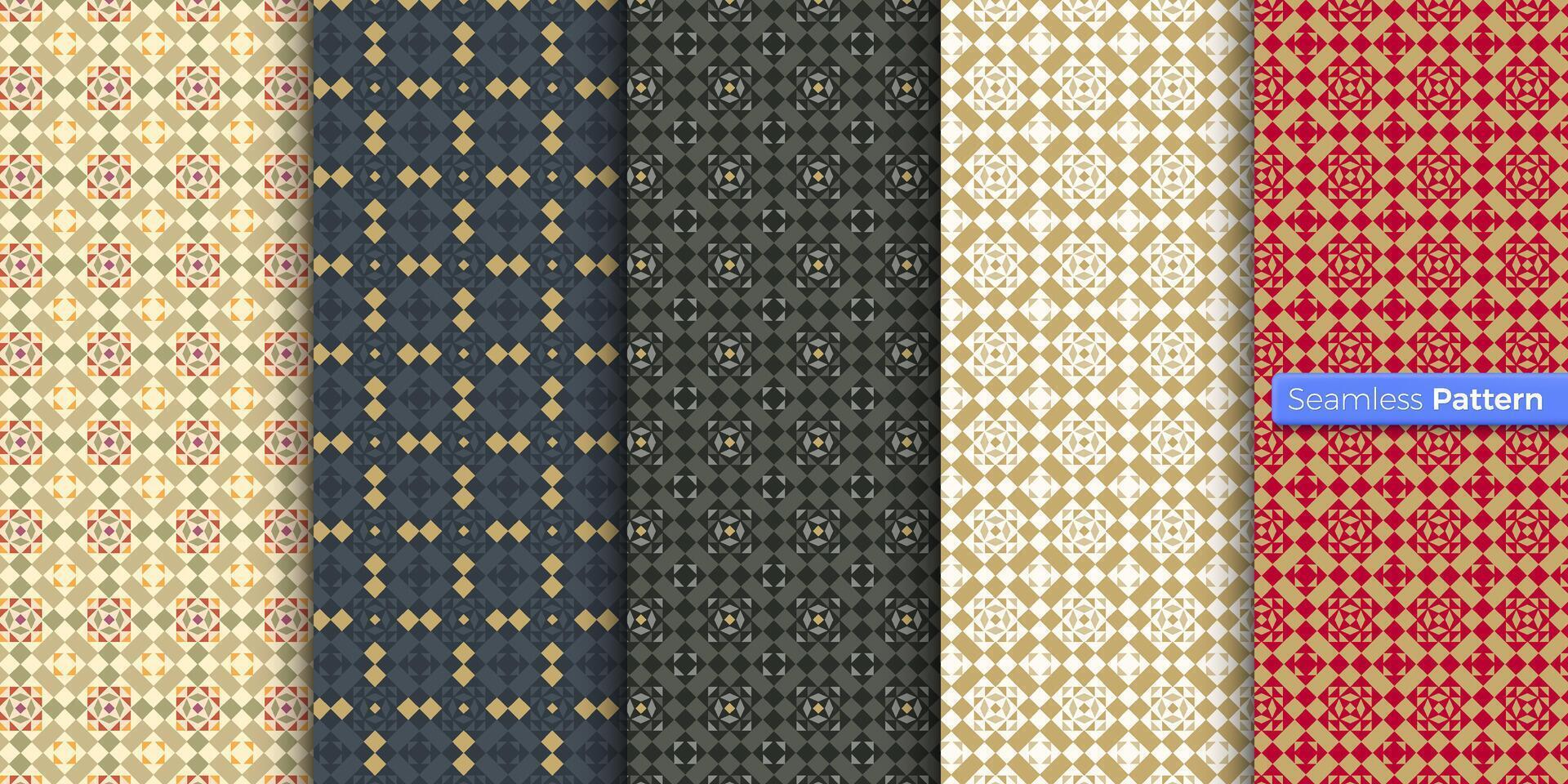 Abstract Square Geometric Pattern Colors Background Contemporary Art