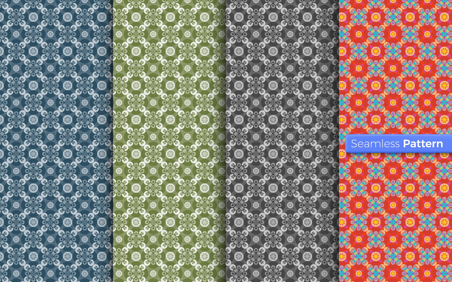 Abstract Circle Geometric Pattern Rainbow Background Contemporary Art Symmetric Minimal