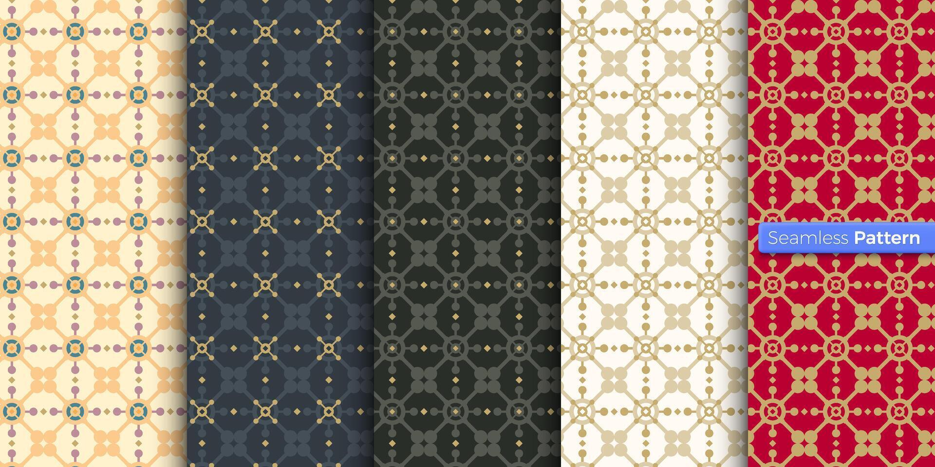 Abstract Circle Geometric Pattern Colors Background Contemporary Art Symmetric Minimal Style