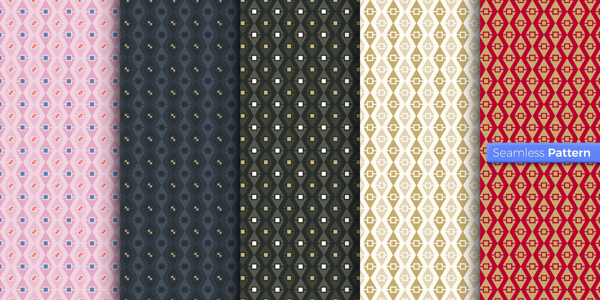 Abstract Square Geometric Pattern Rainbow Background Contemporary Art Symmetric Minimal