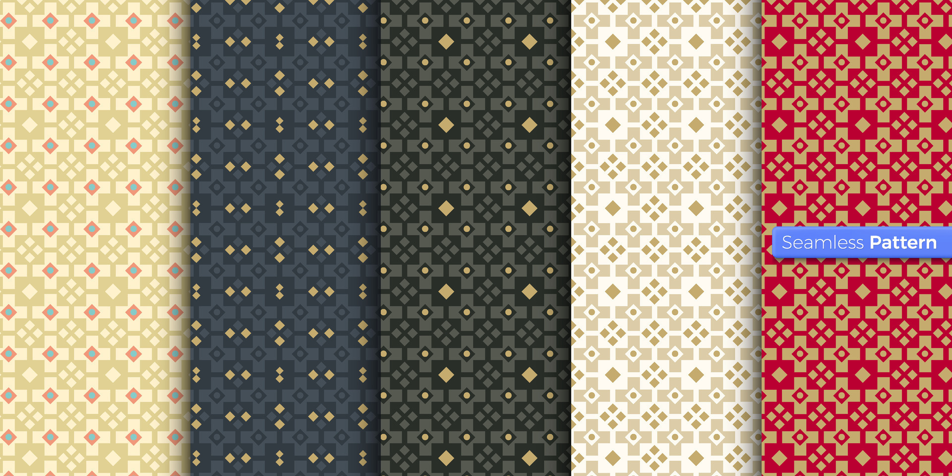 Abstract Square Geometric Pattern Colors Background Contemporary Art