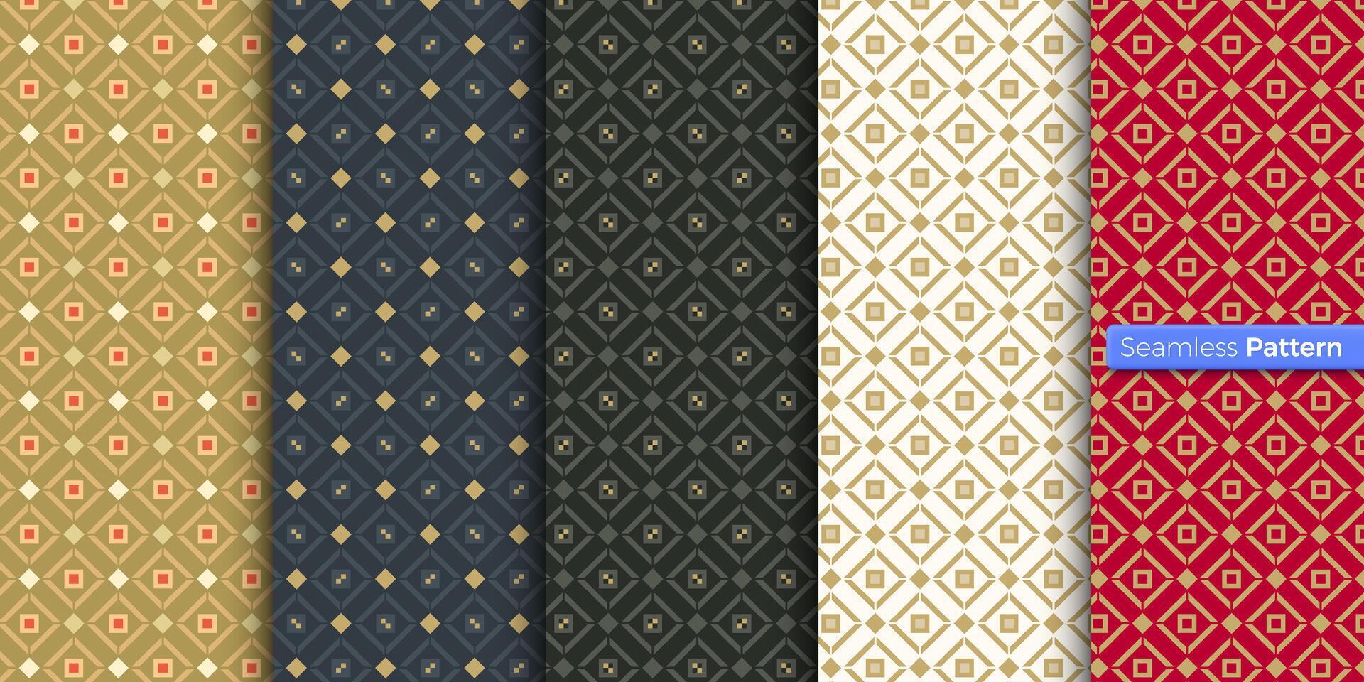 Abstract Square Geometric Pattern Colors Background Contemporary Art