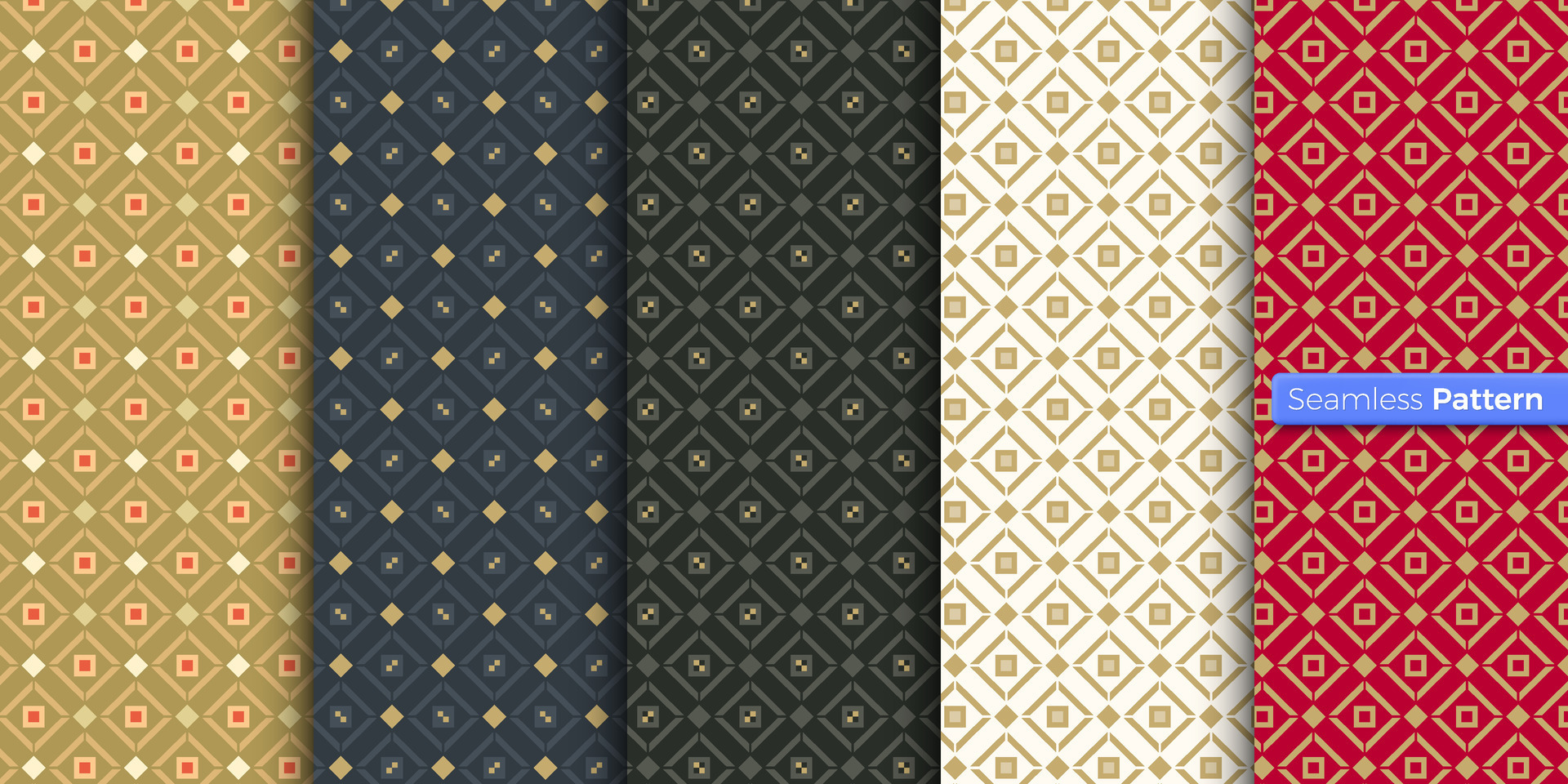 Abstract Square Geometric Pattern Colors Background Contemporary Art