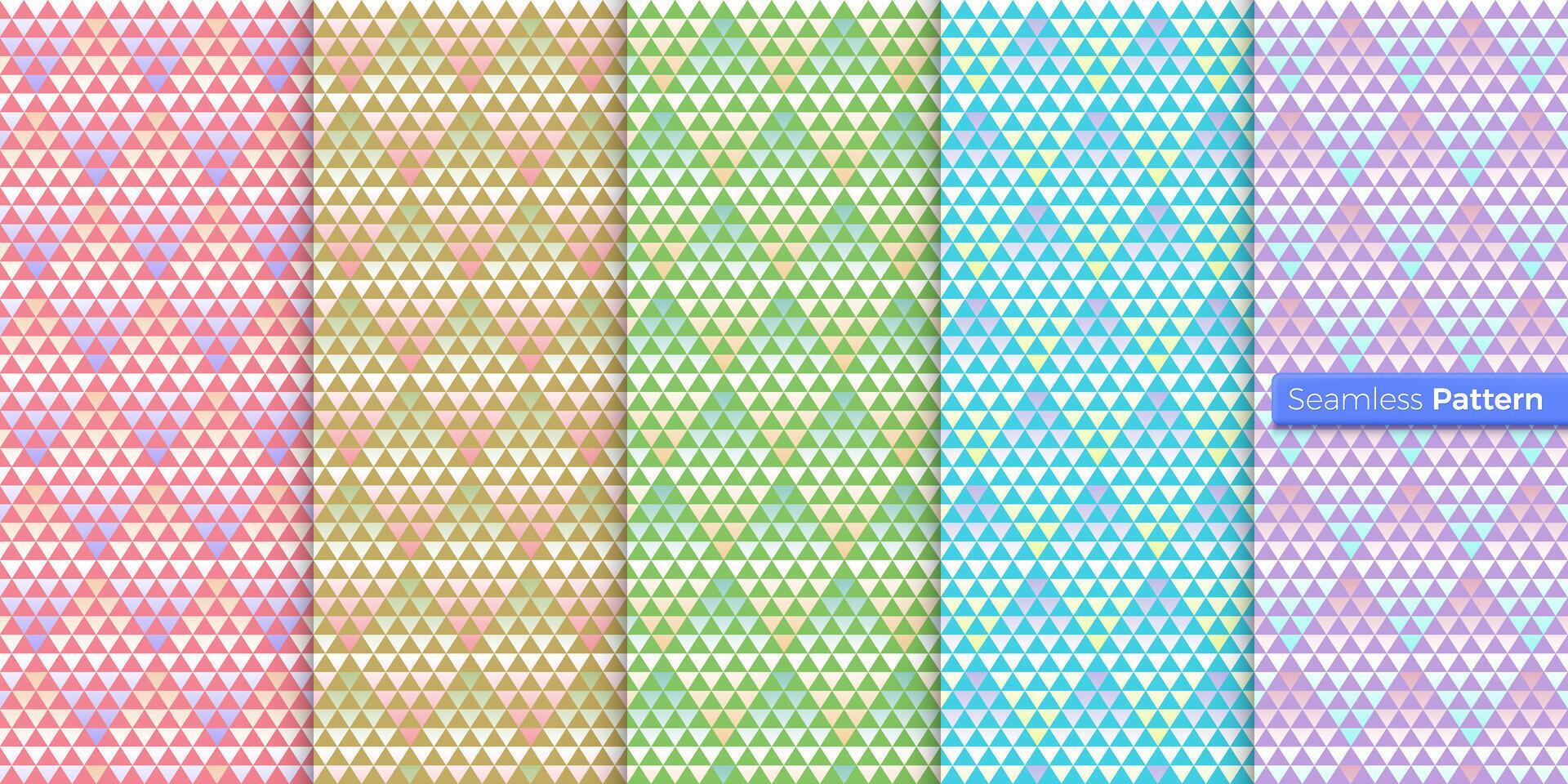 Abstract Triangle Geometric Pattern Rainbow Background Contemporary