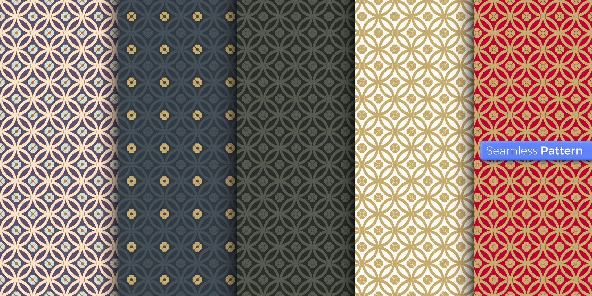 Abstract Circle Geometric Pattern Rainbow Background Contemporary Art Symmetric Minimal