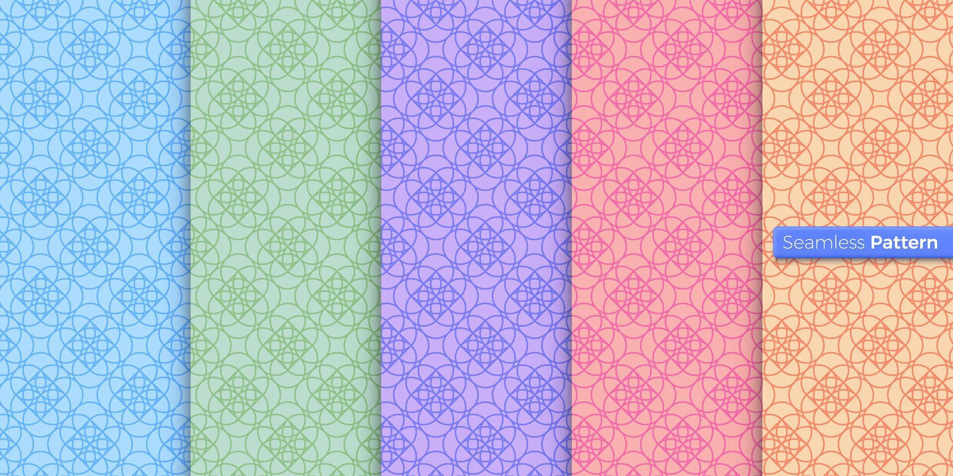 Abstract Circle Geometric Pattern Rainbow Background Contemporary Art Symmetric Minimal