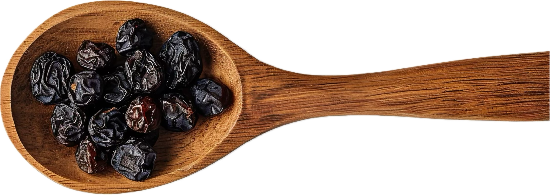 Ai Generated Dried Prunes On Wooden Spoon Png 41164879 Png