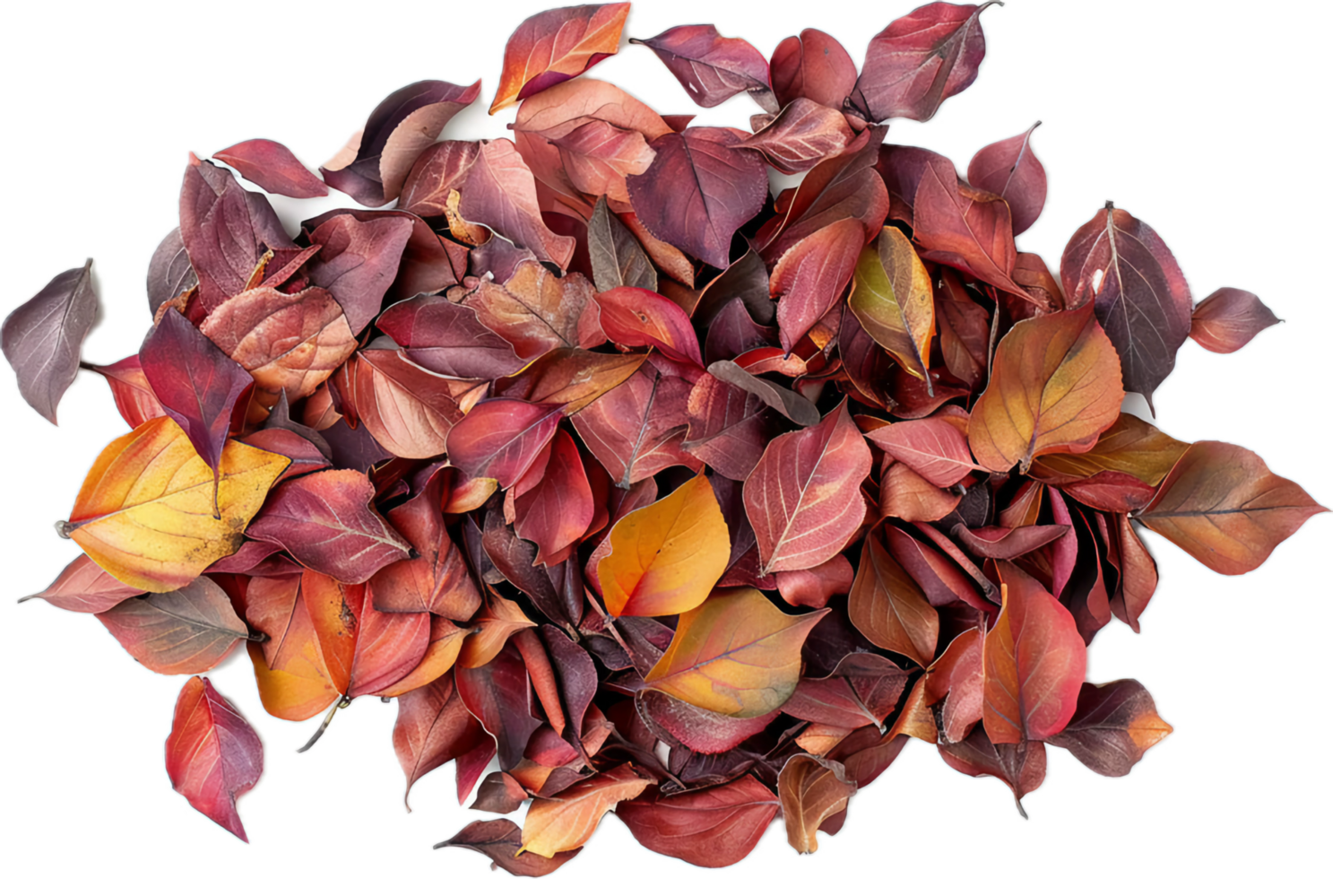 AI generated Vibrant Autumn Leaves Pile png 41166640 PNG