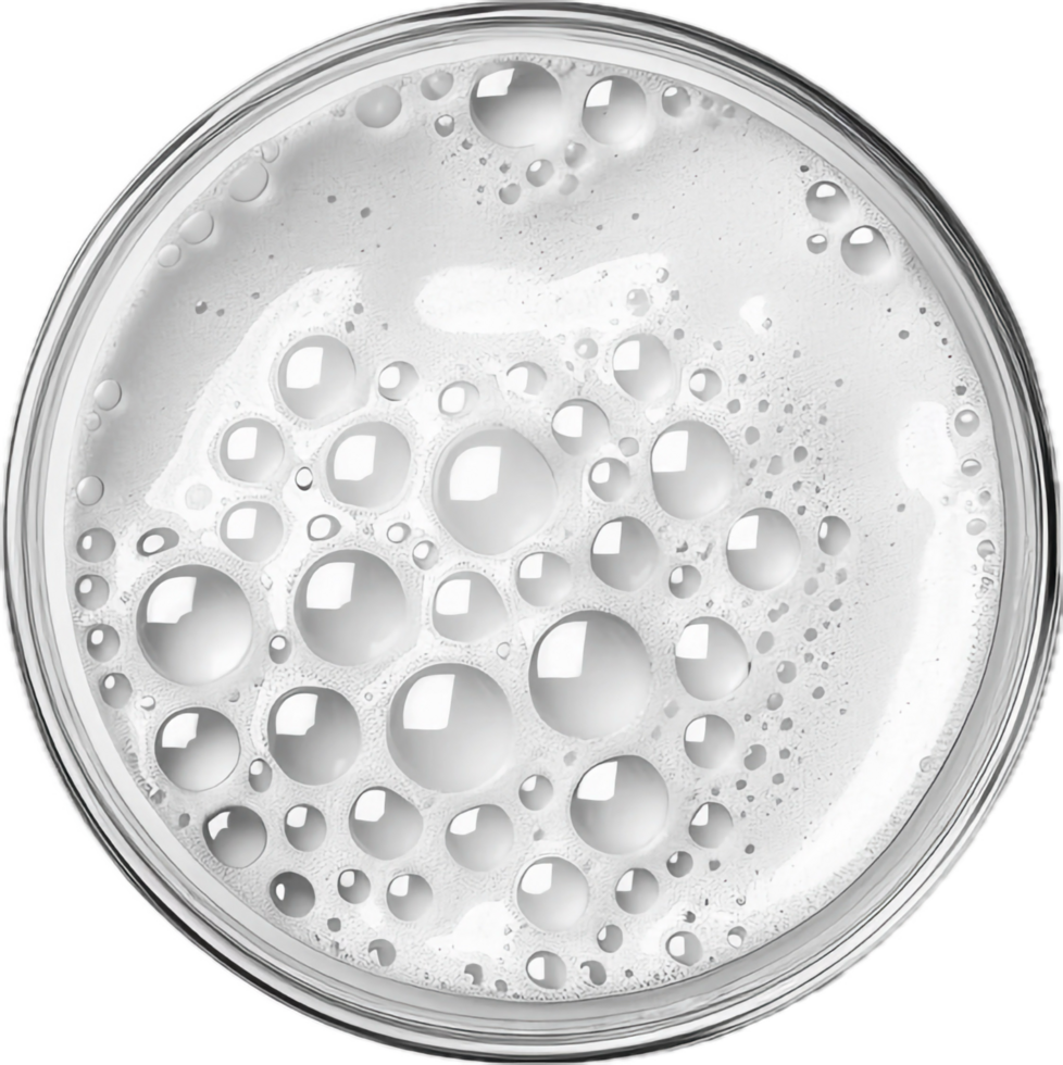 Ai Generated Close Up Of Beer Foam In Glass Top View Png 41167068 Png